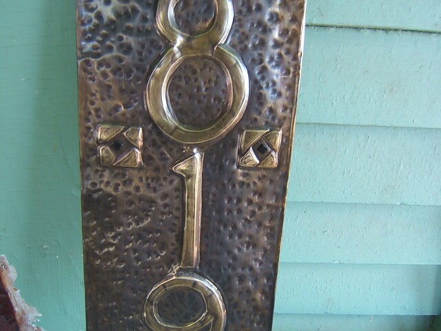 Vertical Hurd Rose Craftsman House Number Plaque - Etsy