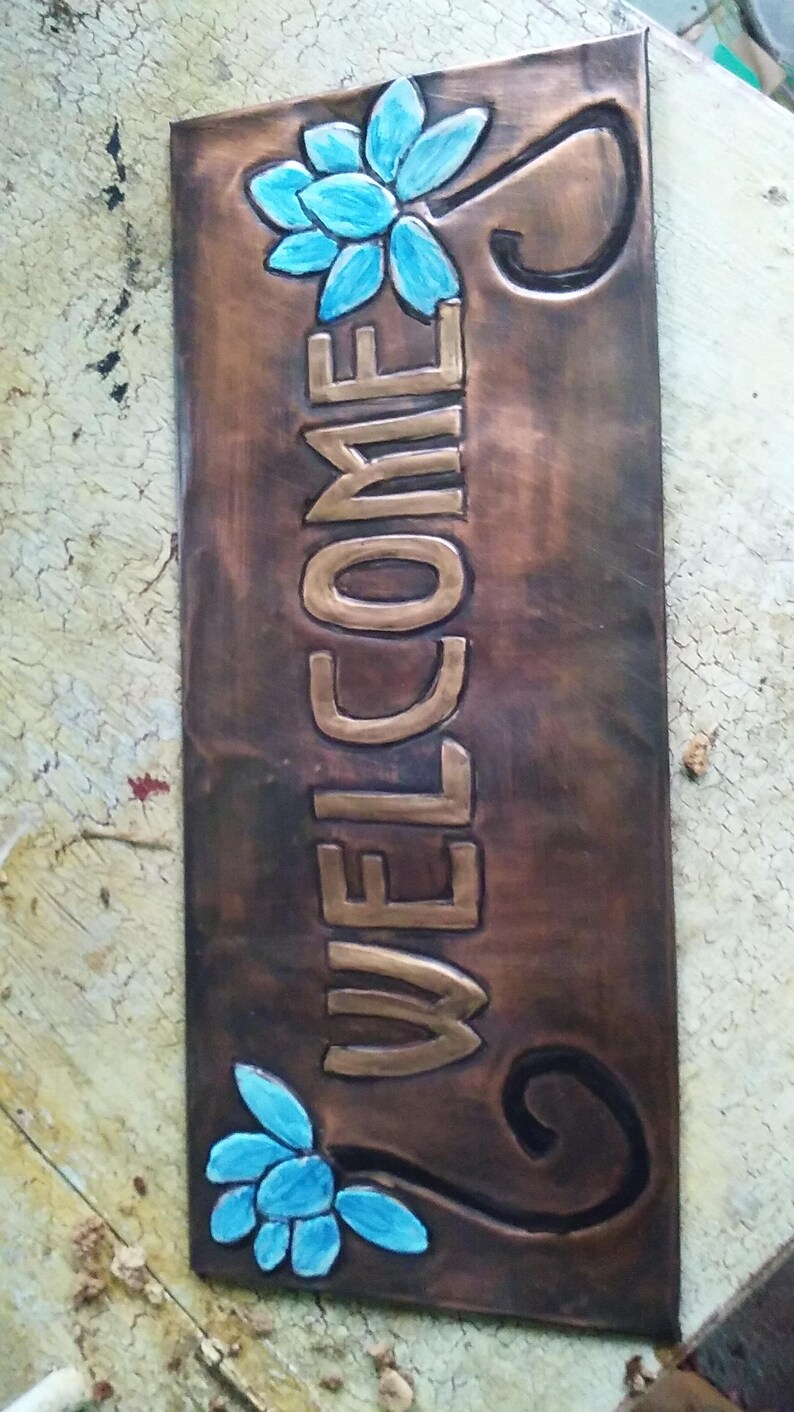 Lotus Flower Welcome Plaque - Etsy