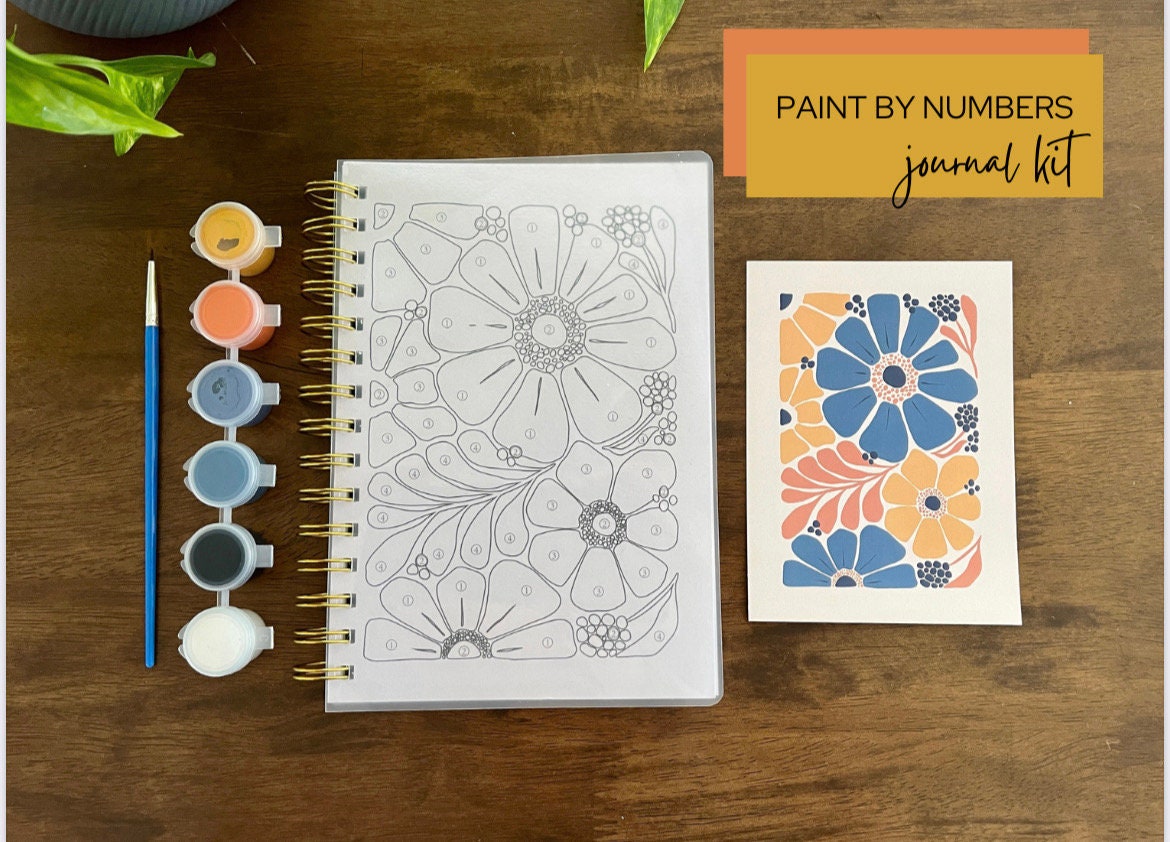 Paint by Numbers Journal Kit - Etsy