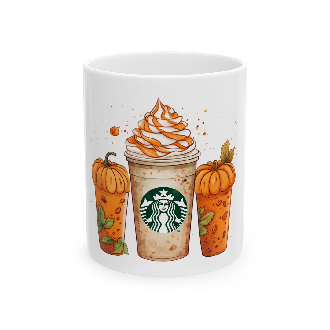 Pumpkin Spice Frappuccino Mug | Ceramic Mug - Etsy