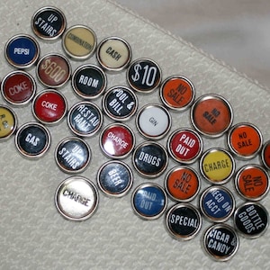 Vintage Cash Register Keys, 18mm Metal Craft Supplies - Etsy