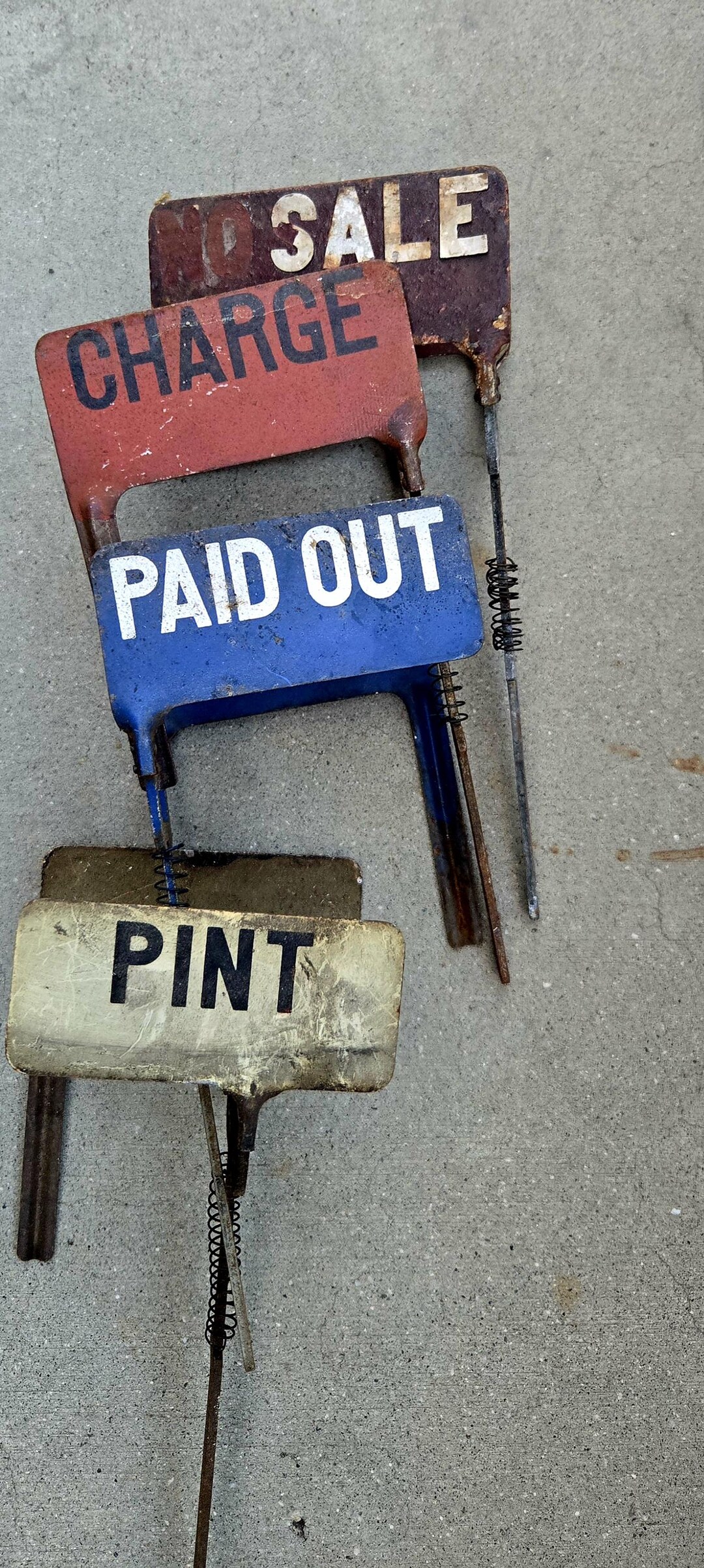 Very Large Cash Register Flags, Medium Flags. Cash Register Numbers ...