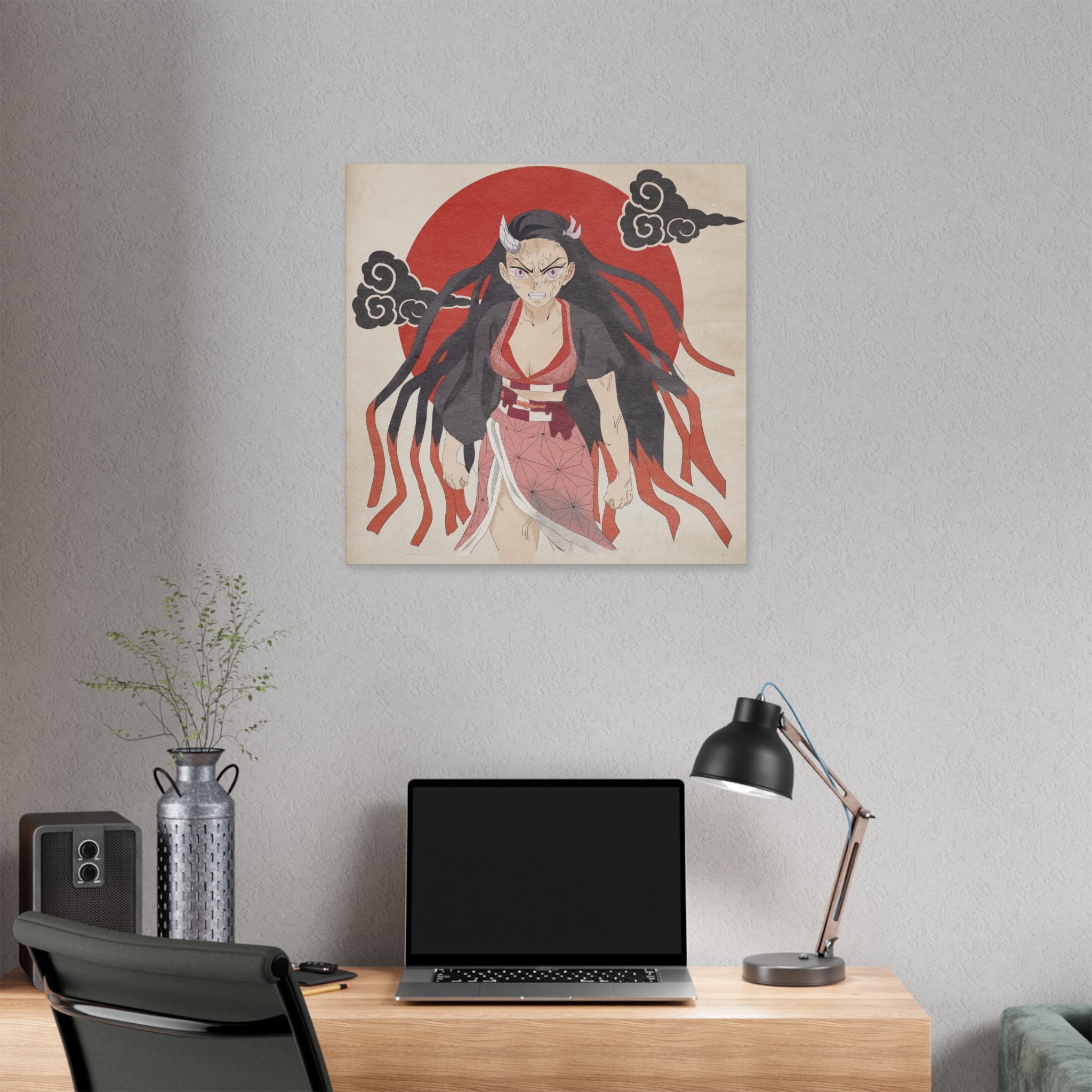 Nezuko Demon Slayer Anime Wall Art Print Home Decor Perfect Japanese ...