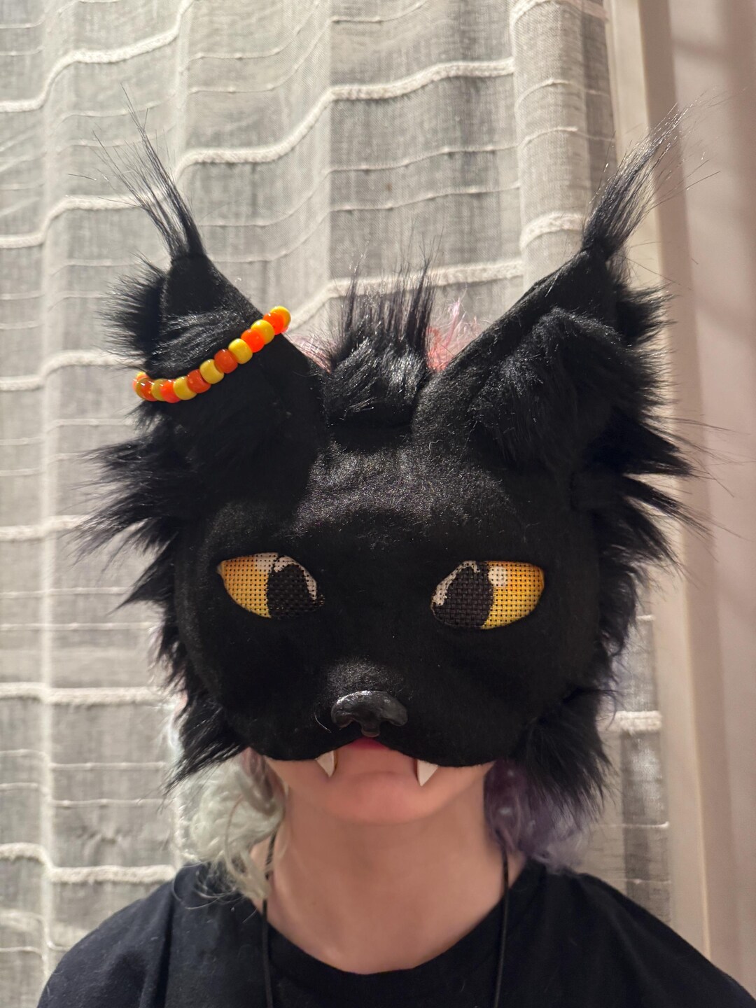 Custom, Handmade Black Maine Coon Cat Therian Mask - Etsy