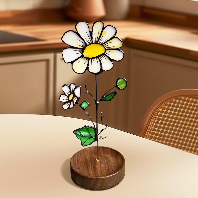 Stained Glass Daisy - Etsy