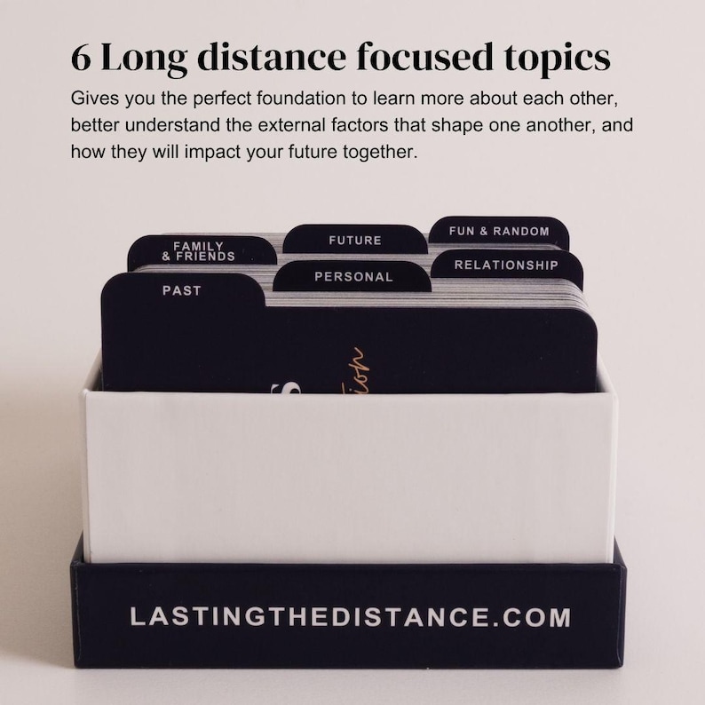 Long Distance Questions: Couples Conversation Starters Card Game | 150 ...