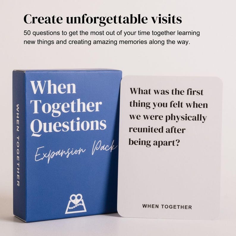 Long Distance Questions: Couples Conversation Starters Card Game | 150 ...