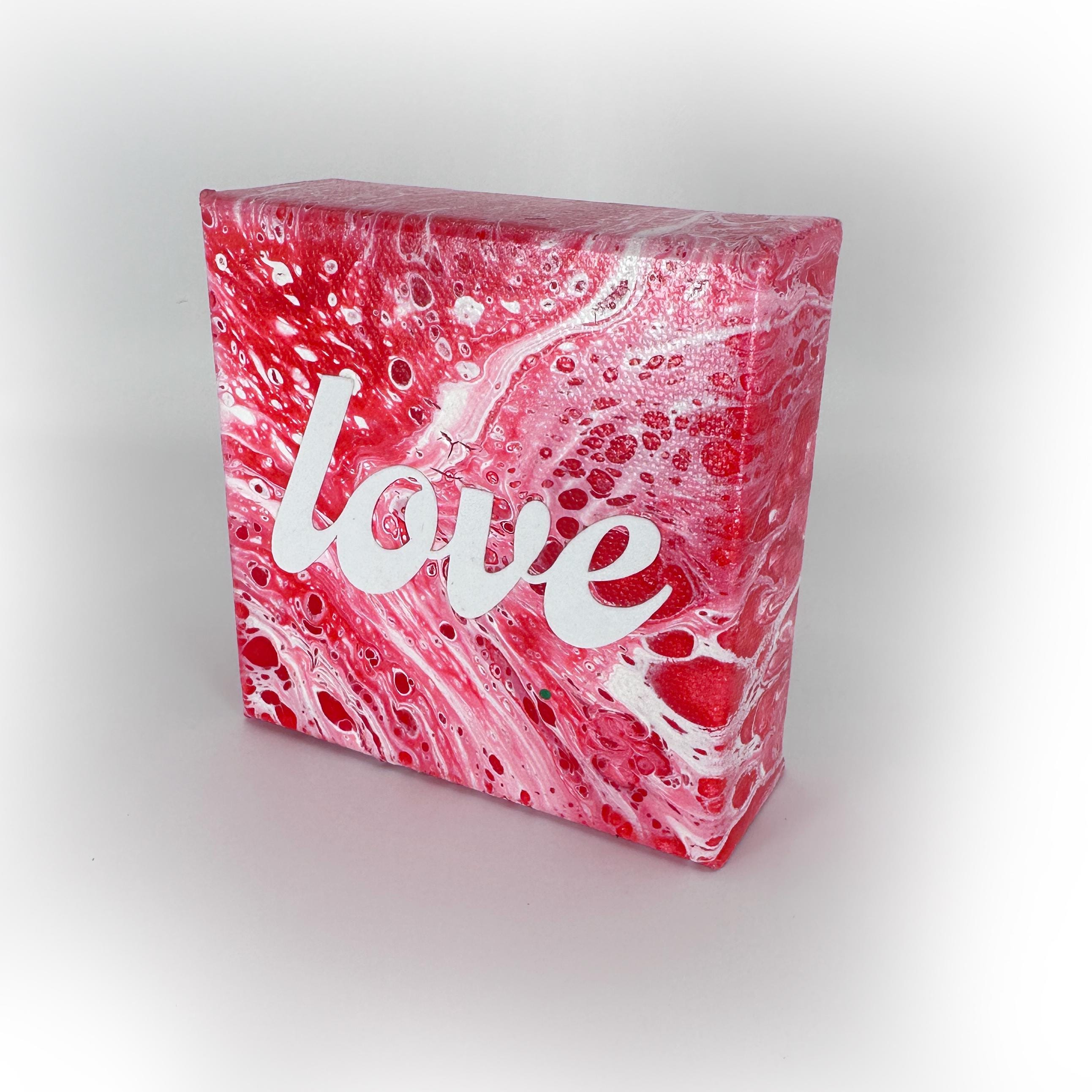 Love Word Art | Original Love Art Sign | Mantel Décor | Shelf Décor ...