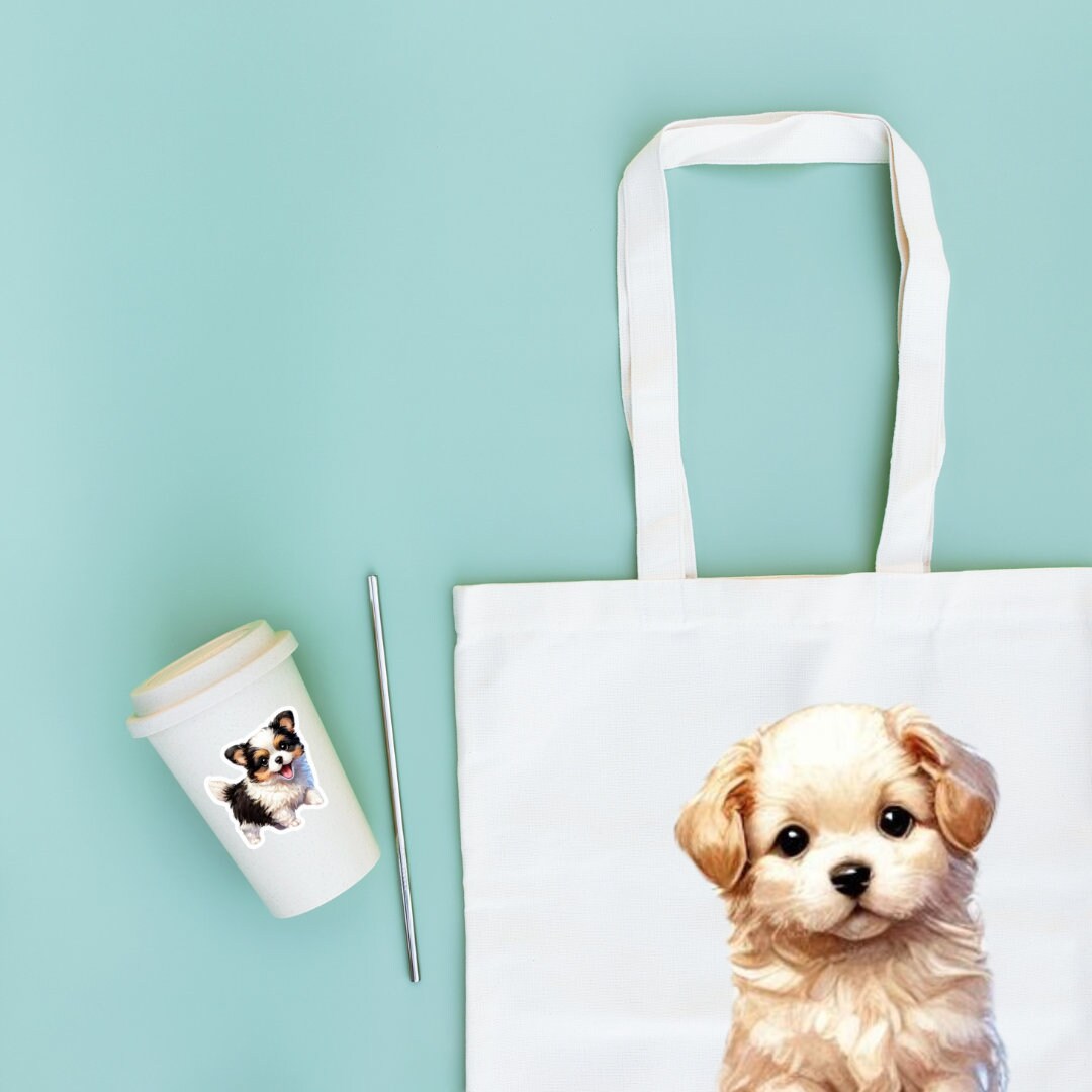 Dog Printable Stickers Pack, Cute Sticker, Print and Cut Sticker ...