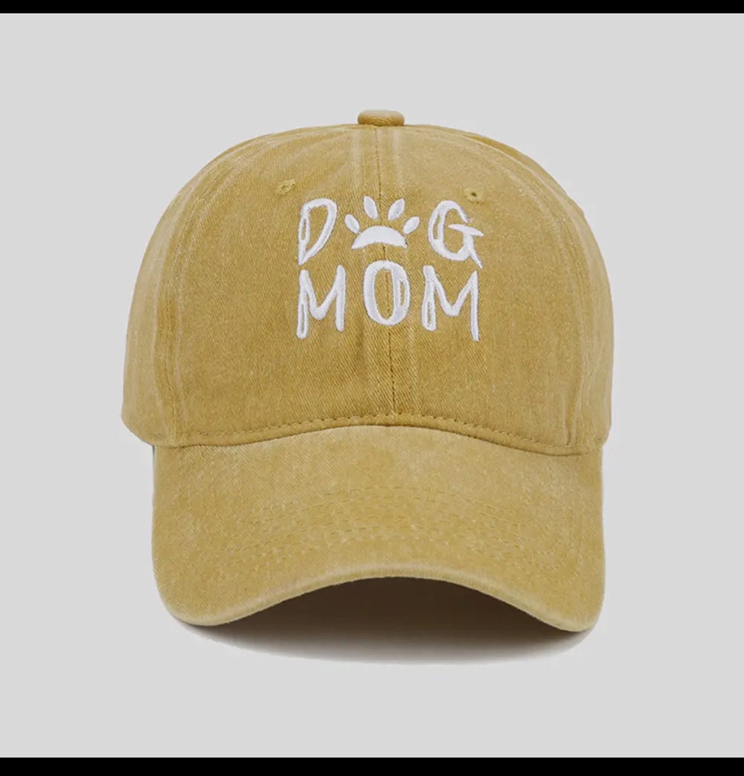 Dog Mom Baseball Cap With Embroidered Front. - Etsy
