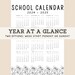 2024 2025 School Calendar and Monthly Planner | Instant Download PDF ...