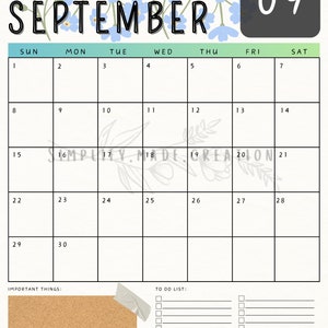2024 2025 School Calendar and Monthly Planner | Instant Download PDF ...