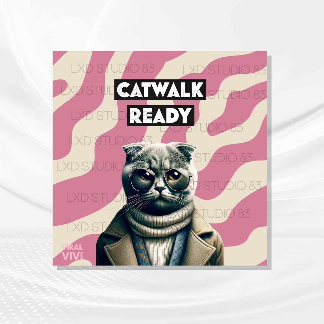 Influencer "viral Vivi" Premium Sticker (3x3 In) - Etsy