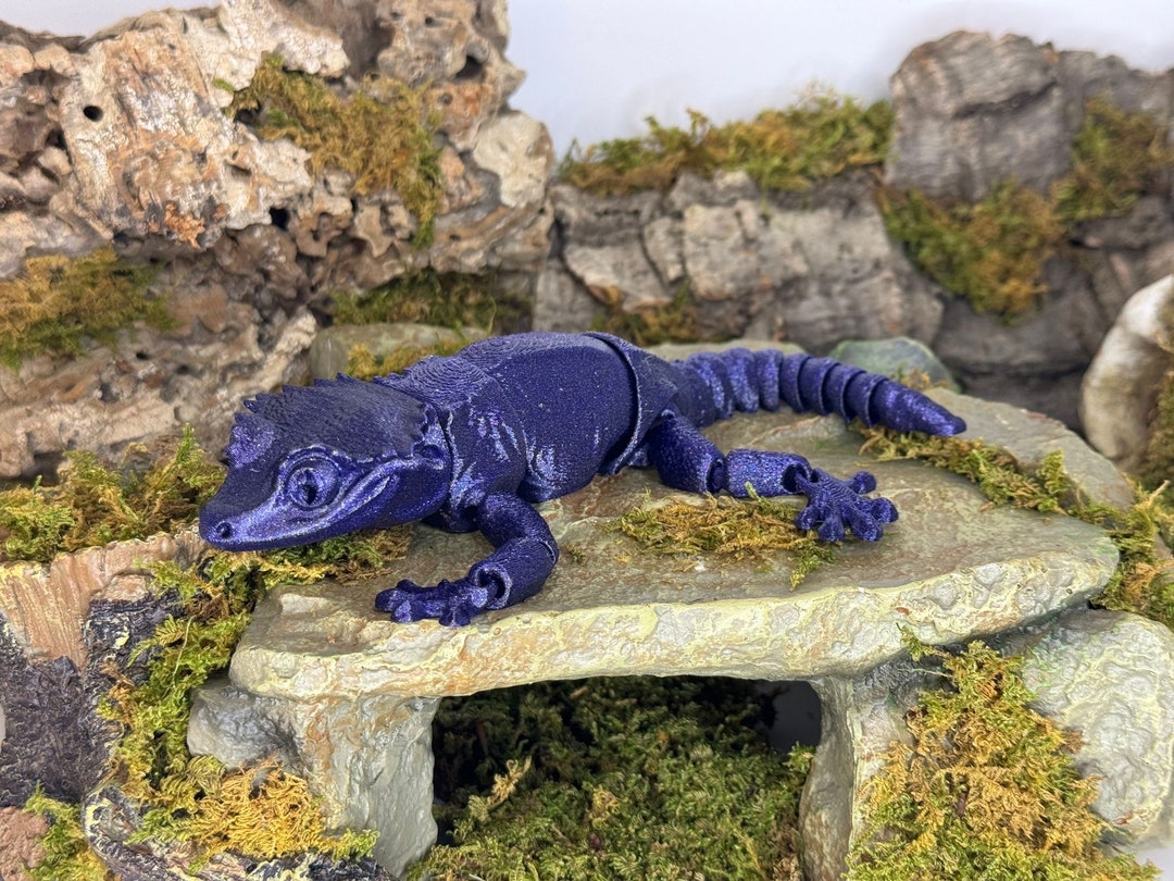 Crested Gecko Fidget Toy, Sensory Play, Stress Relief, 3D Printed Model ...