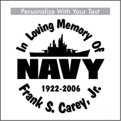 NAVY Destroyer - Celebration of Life Decal - Etsy