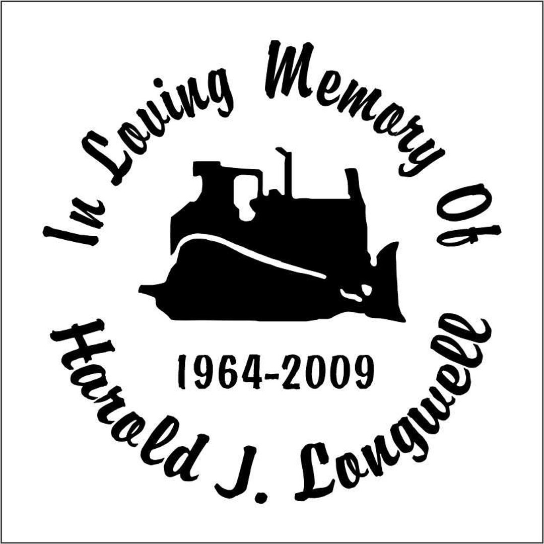 Bulldozer - Celebration of Life Decal - Etsy