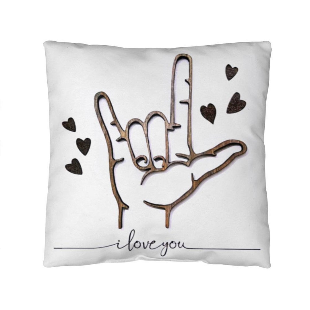 ASL - I Love You Image Custom Throw Pillow - ILY - Etsy