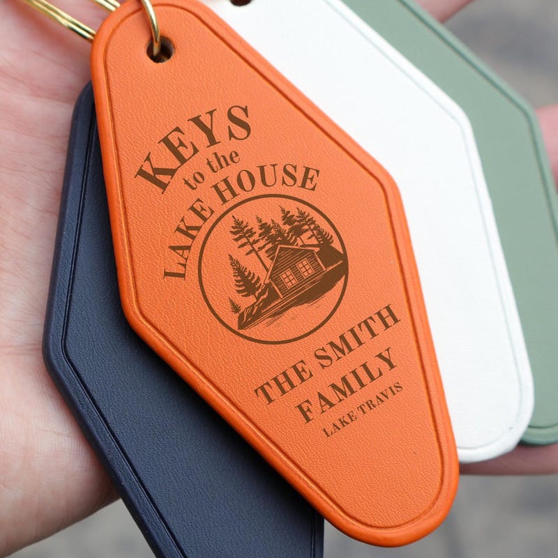 Custom Key Ring House - Etsy