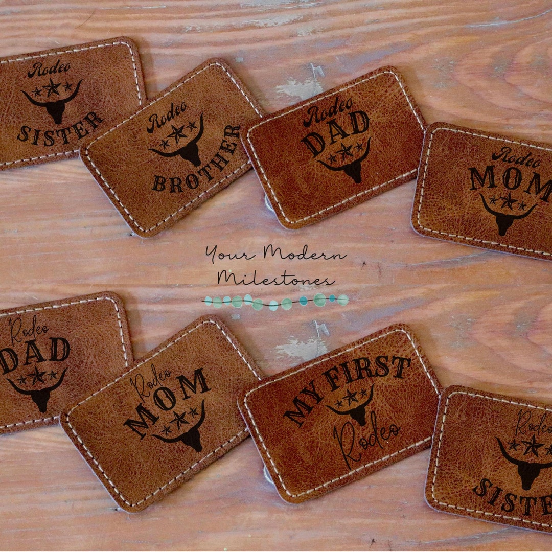 Custom Rodeo Hat Patch, My First Rodeo Matching Family Patches, Iron-on ...