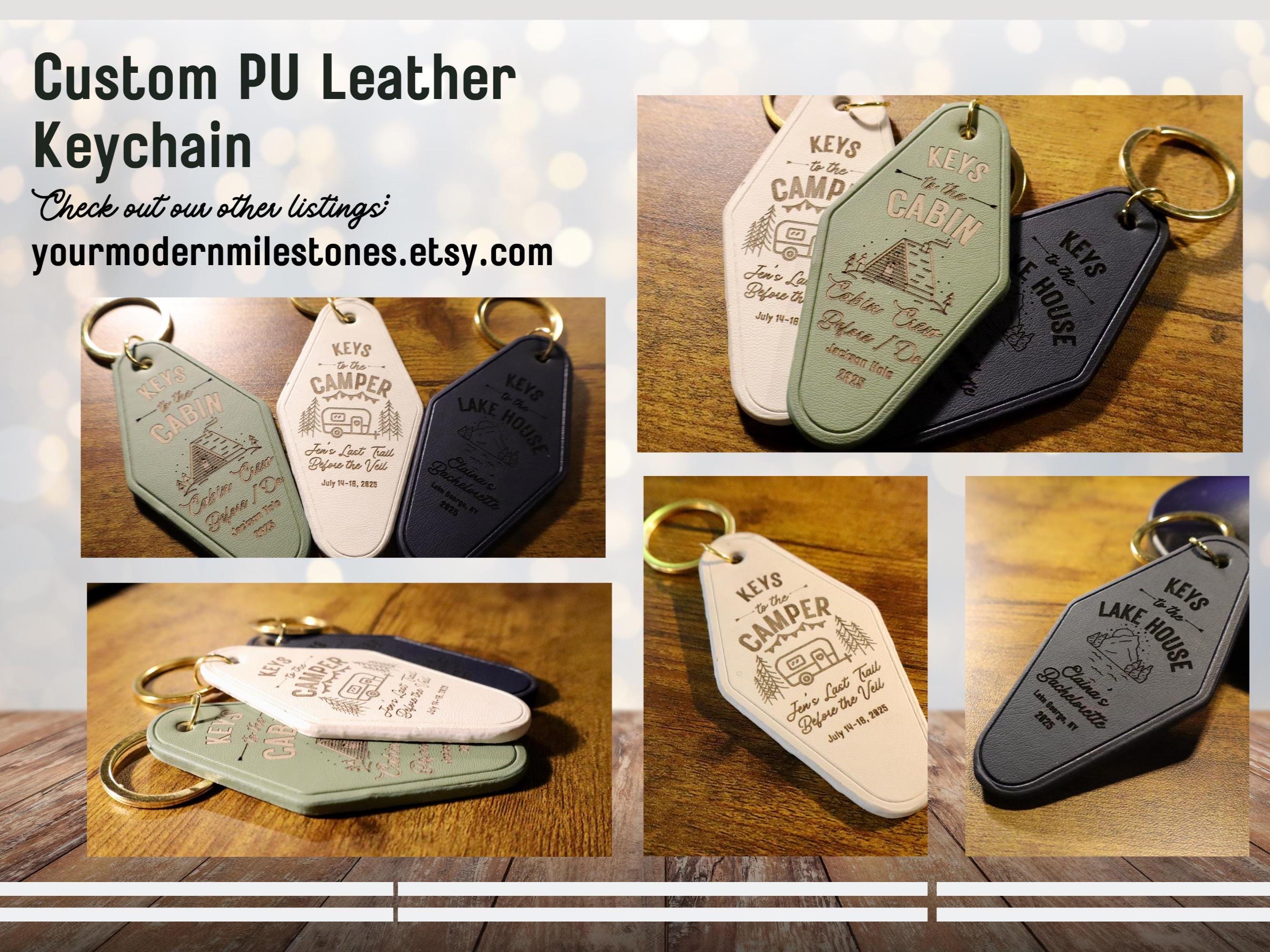 Bachelorette Camper Party Motel Keychain, Camping Batch Weekend, Custom ...