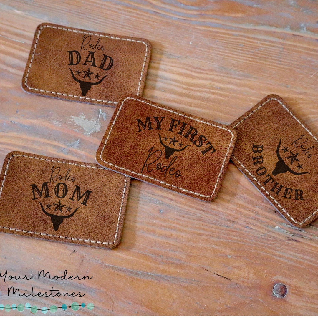 Custom Rodeo Leather Patch, Iron-on Family Patches - Etsy
