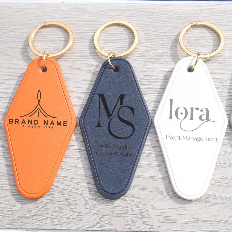 Custom Logo Motel Keychain, Retro Hotel Key Ring With Business Logo ...