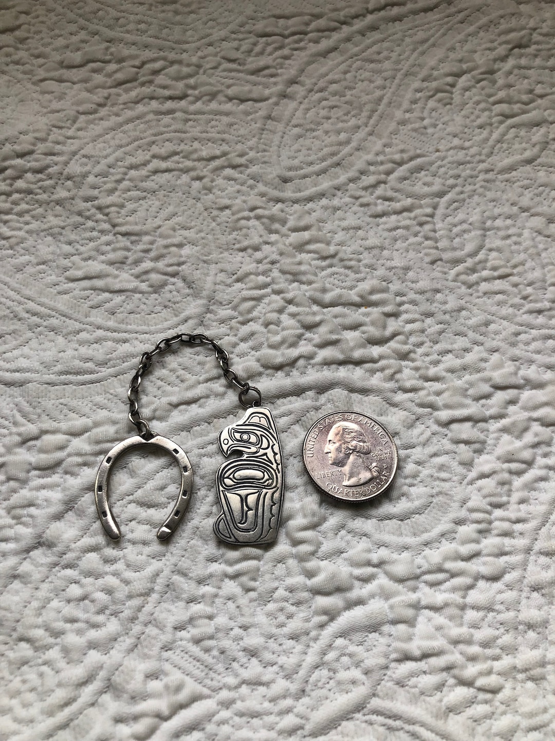 Vintage Artisan Made Canadian Tlingit Carved Sterling Silver "eagle ...