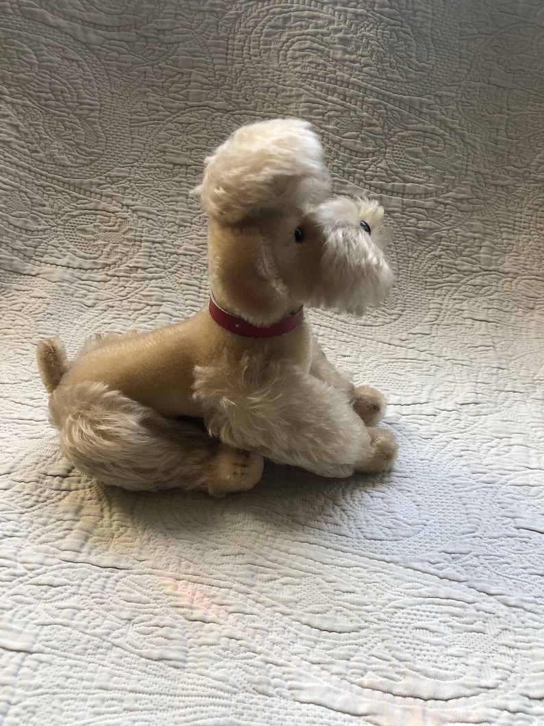 Vintage Steiff 1950's Light Gray Mohair Snobby Poodle - Etsy