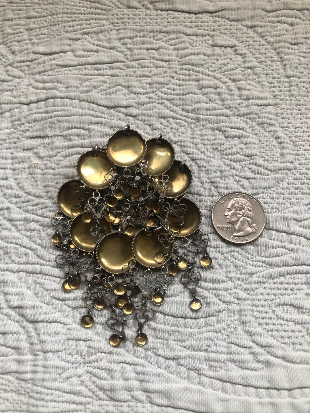 Vintage Norwegian Silver and Gilt Solje Wedding Brooch in the Style of ...