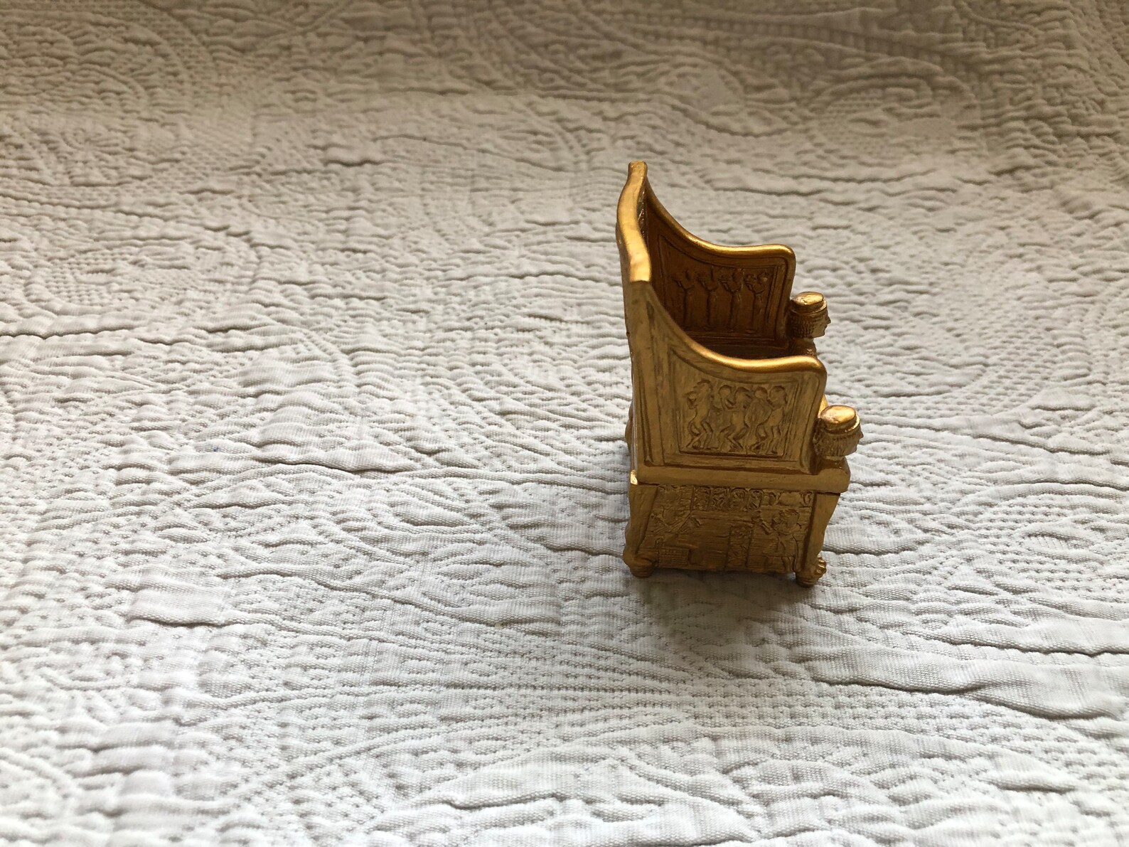 Vintage Replica of Egyptian Chair of Sitamun Small Jewelry/trinket Box ...