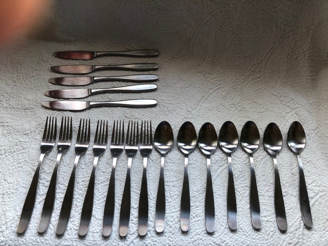 Mid Century Modern Partial 19 Piece Set of Cambridge CBS 121 Satin ...