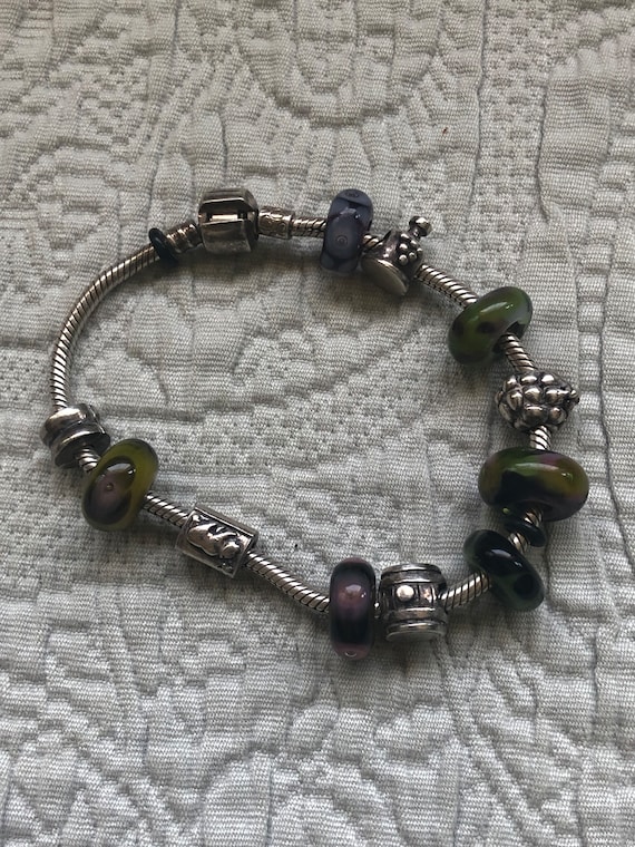 Vintage Carlo Biagi Sterling Silver Snake Bracelet Wi… - Gem