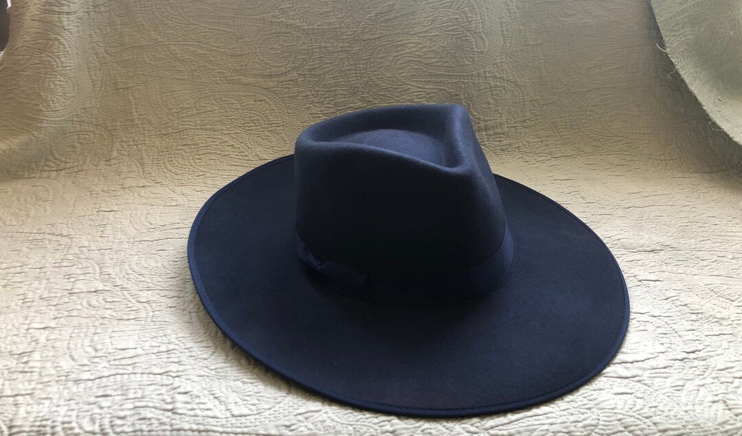 NWT Australian Lack of Color Woman's Navy Rancher Wool Felt Western ...