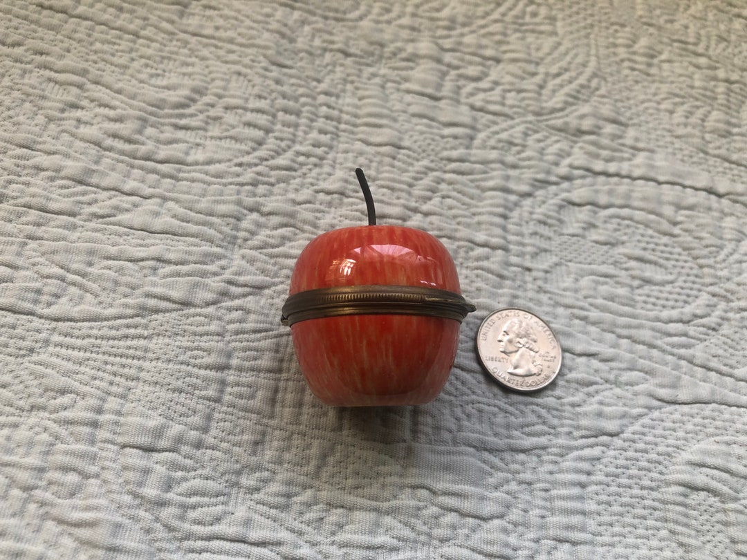 Vintage Halcyon Days of London Hand Enameled Apple Trinket Box - Etsy