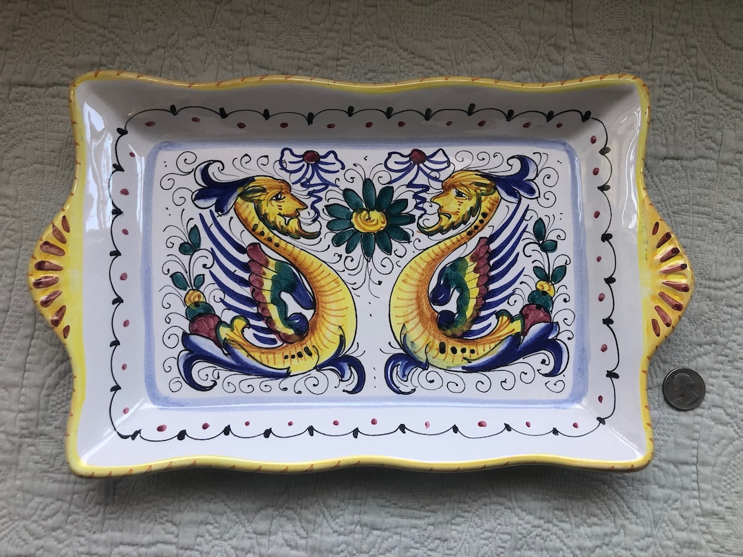 Stunning Vintage Traditional Italian Hand Made Deruta Raffaelesco ...