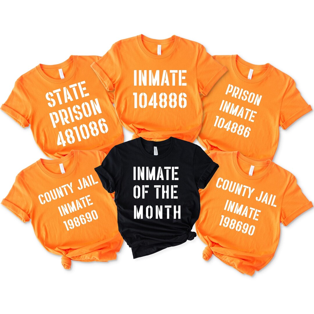 Prison Inmate Uniform, Personalized County Jail Inmate Halloween ...