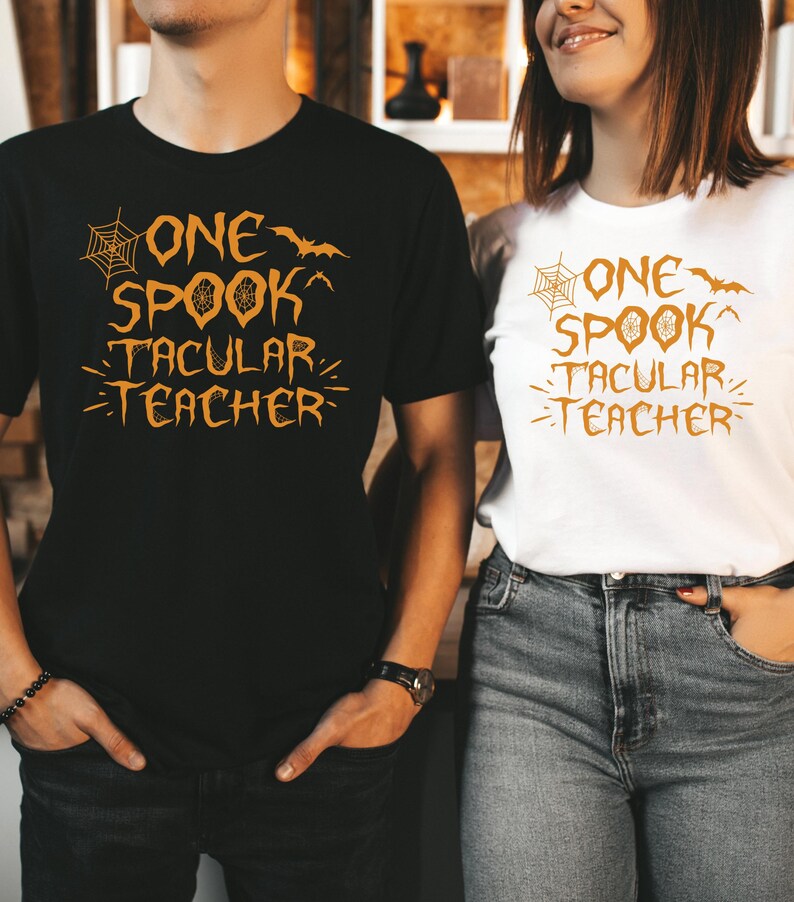 Spooktacular Teacher Halloween T-shirt, Class Costume - Etsy