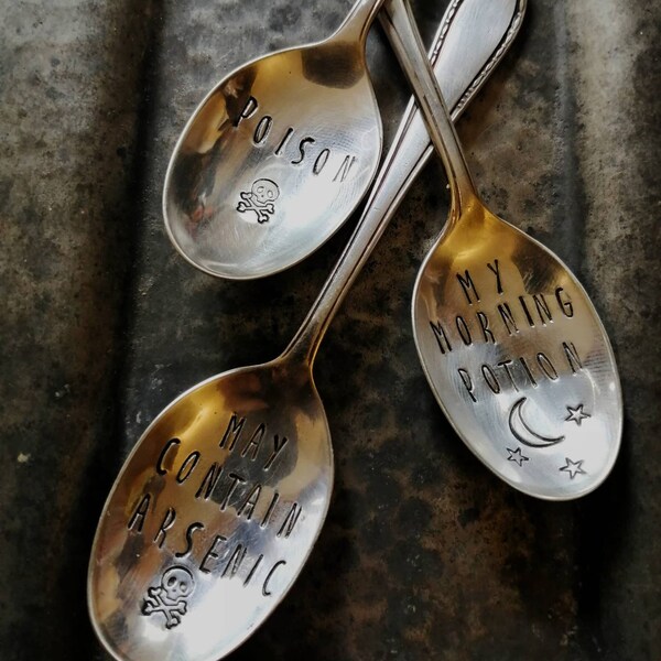 Hand Stamped Spoon - Etsy