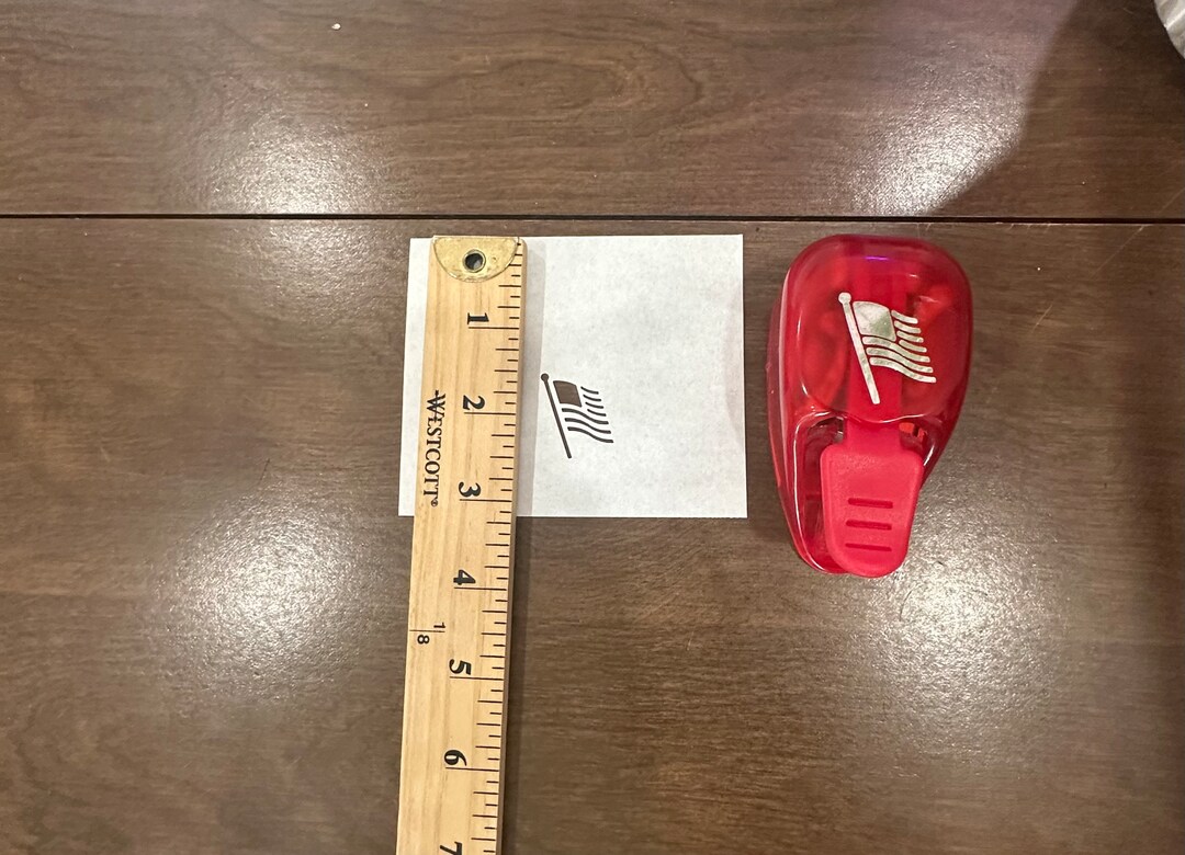 American US Flag Hole Paper Punch Waving Scrapbook Invitation Party ...