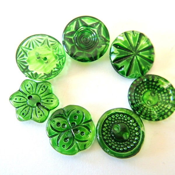Glass Czech Buttons - Etsy