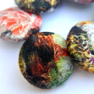 6 Buttons, Modern Felt Wool Fabric Covered Buttons 32mm/3.2cm/50l, Each ...