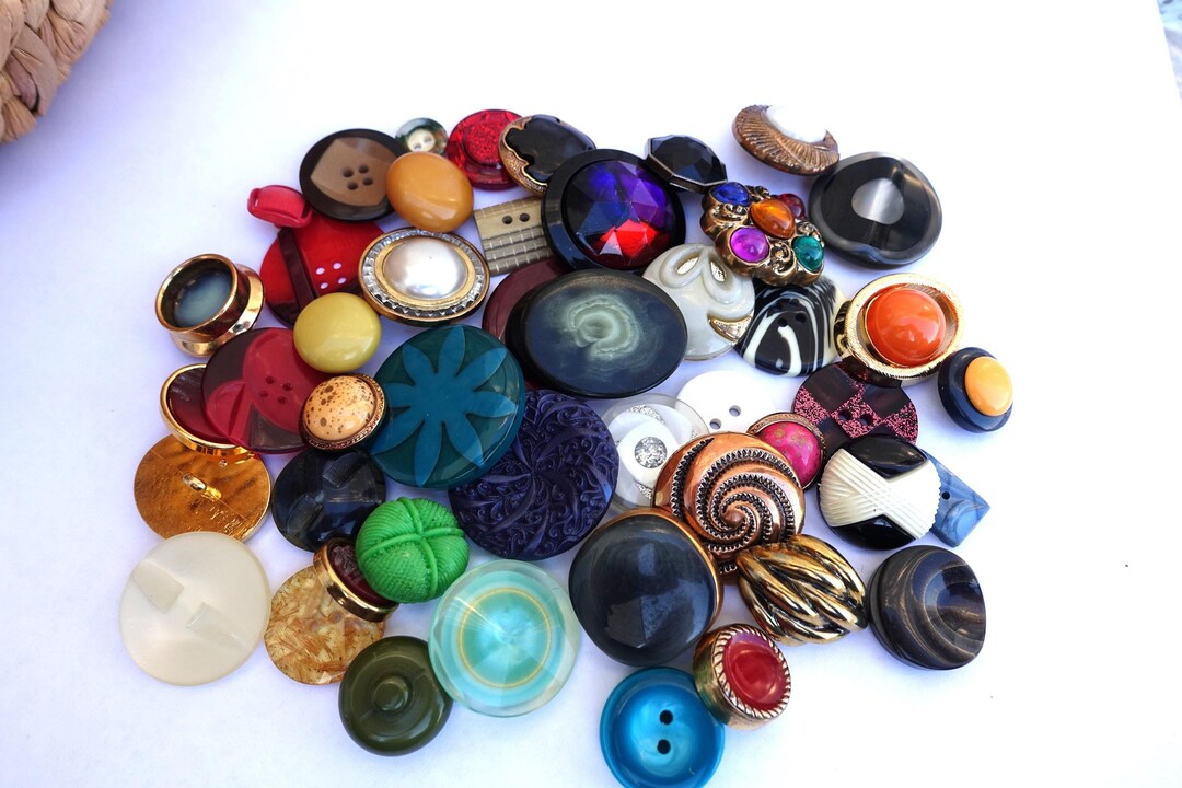 45 Antique and Vintage Plastic Buttons, Unique Rare Buttons - Etsy