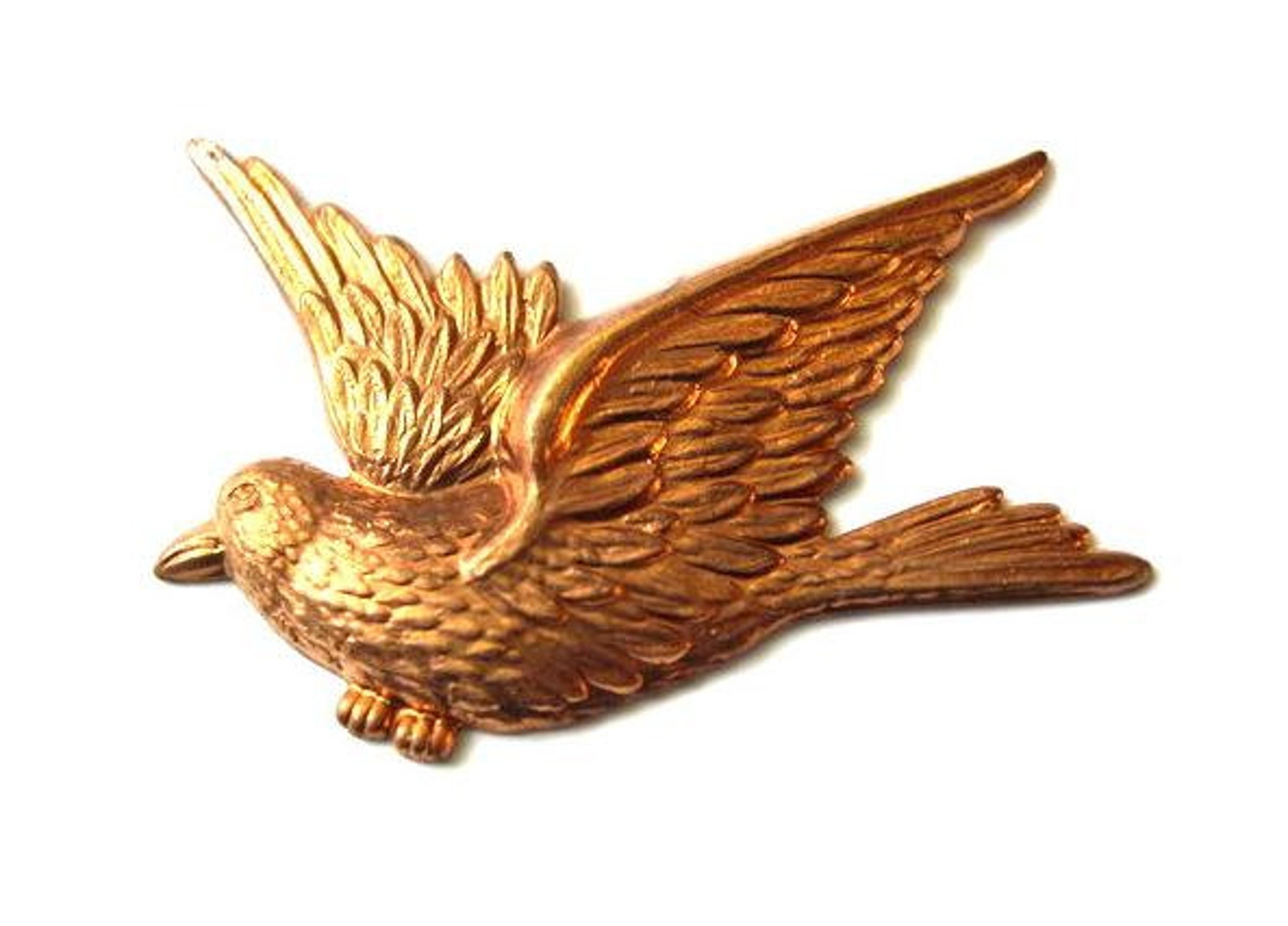 Vintage Pigeon Dove Bird Metal Stamping Finding 48mm - Etsy
