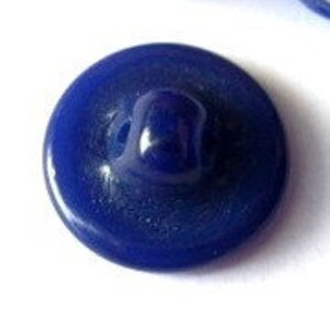 7 Antique Vintage Cobalt Blue Glass Buttons, 13mm - Etsy