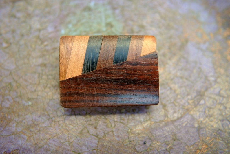 6 Vintage Wood Buttons Rectangle Shank Buttons 30mmx22mm VERY - Etsy