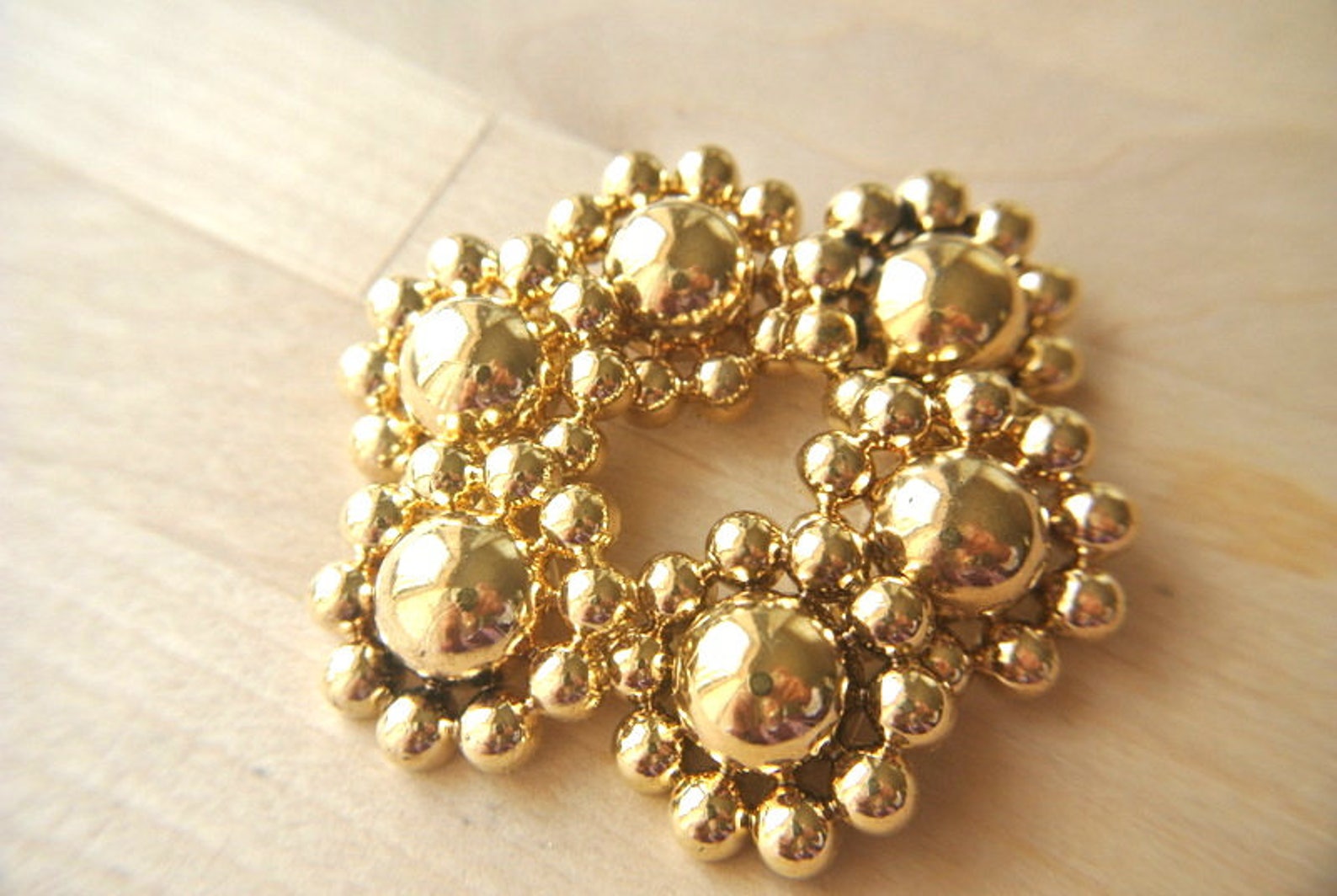 6 Vintage Flowers Buttons Gold Color 30mm-select Amount - Etsy