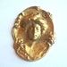 Vintage Metal Stamping Women's Head, Rare 50mmx38mm - Etsy