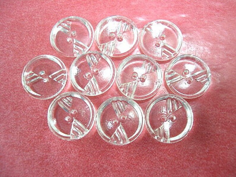 Buttons Clear Glass Buttons Transparent 14mm for Button | Etsy
