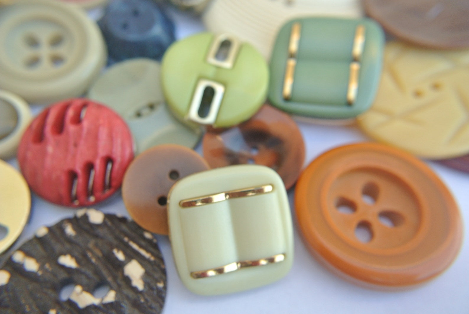55 Antique and Vintage Plastic Buttons Unique Rare Buttons - Etsy