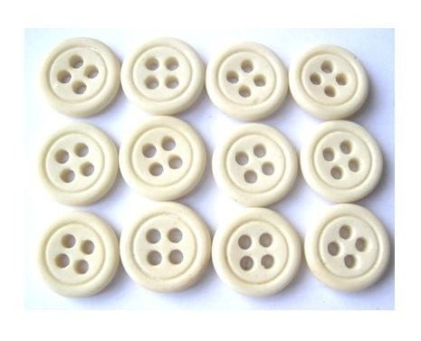 10 Vintage glass buttons can be use as a bead 16mm | Etsy